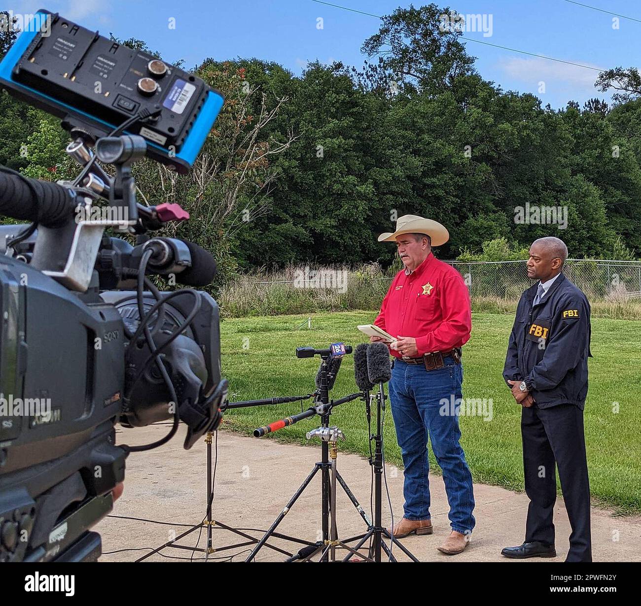 Cleveland, Texas, USA. 30th Apr, 2023. San Jacinto County Sheriff GREG ...