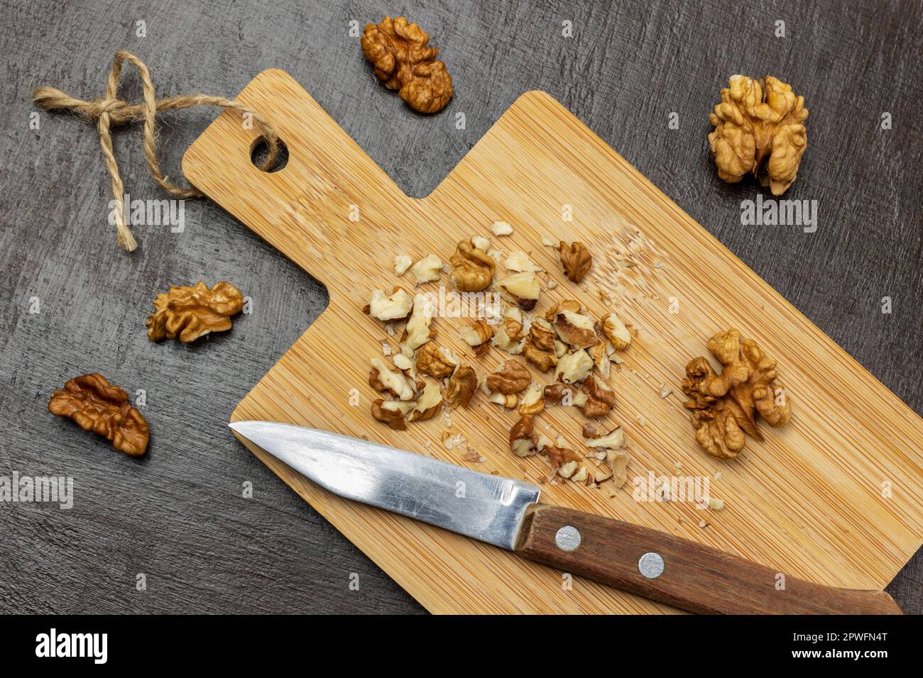 Peeled walnuts on board hi-res stock photography and images - Alamy