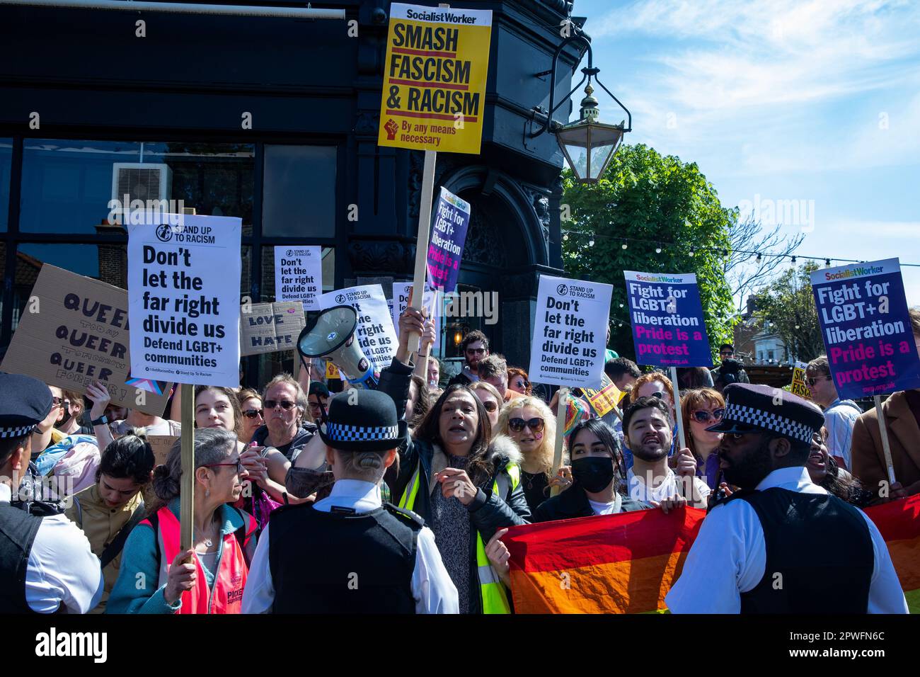 Honor oak pub counter protest hi-res stock photography and images - Alamy