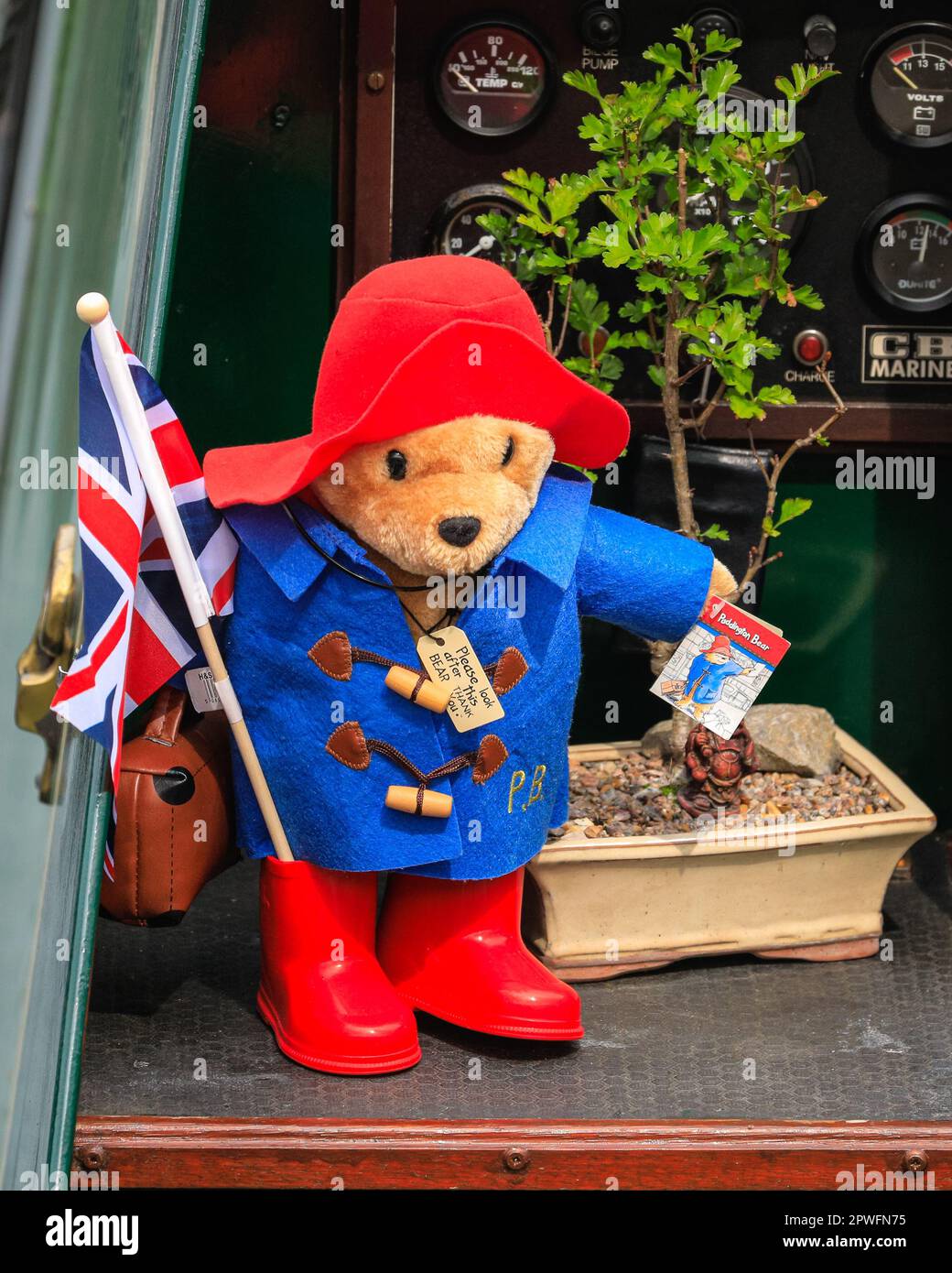 London, UK. 30th Apr, 2023. Paddington Bear is travelling on board a ...