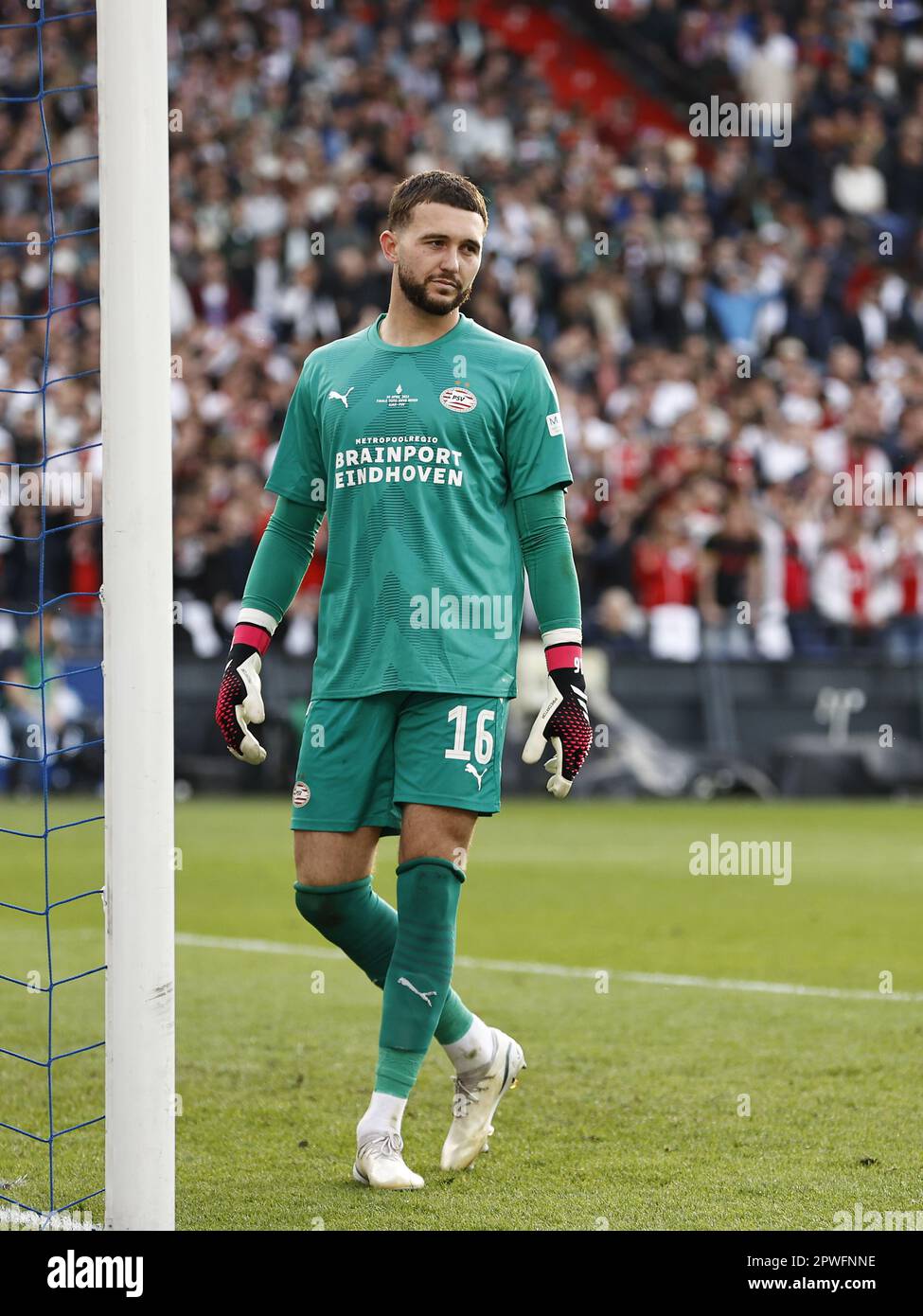 ROTTERDAM - PSV Eindhoven goalkeeper Joel Drommel during the TOTO KNVB ...