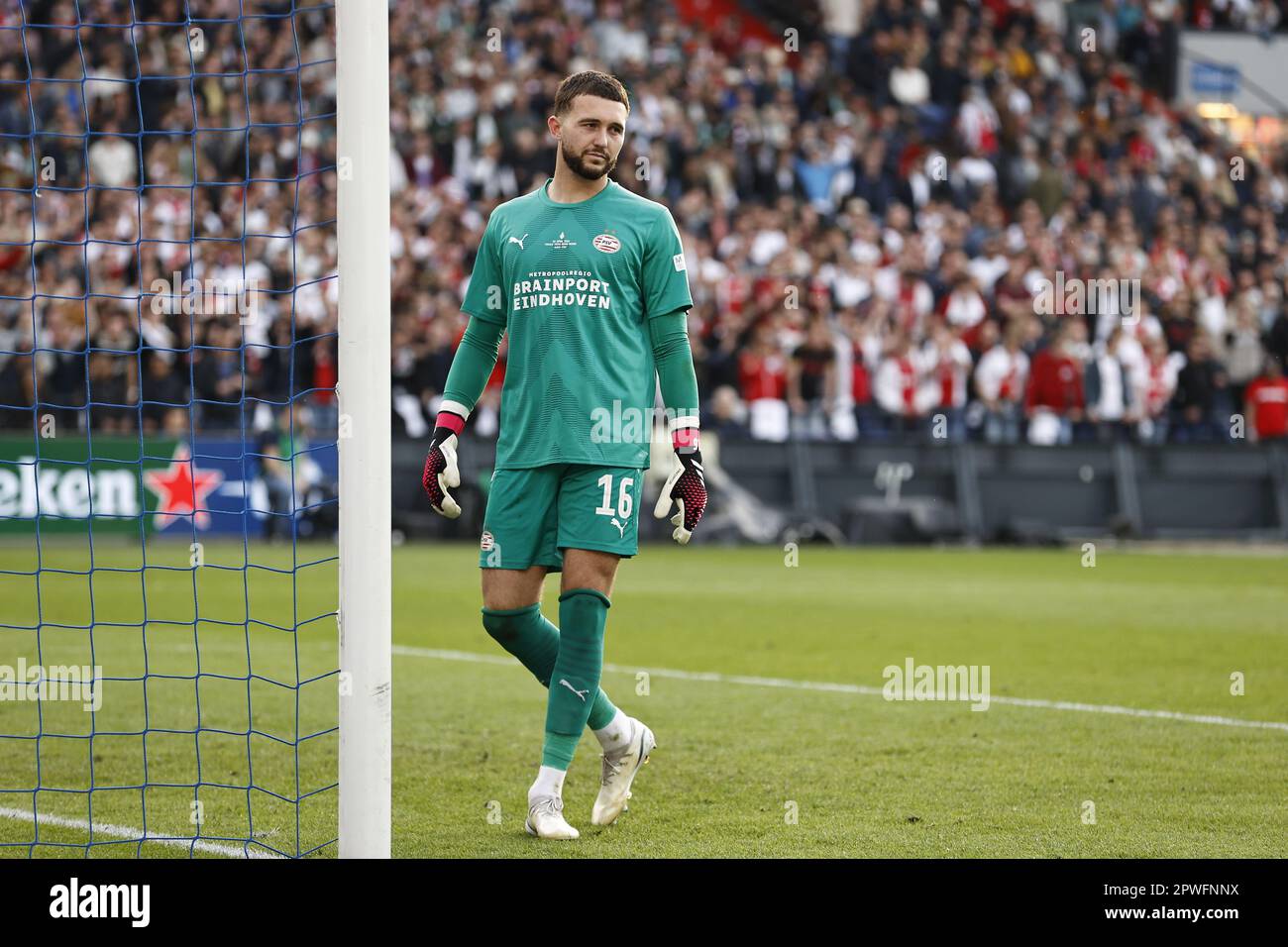 ROTTERDAM - PSV Eindhoven goalkeeper Joel Drommel during the TOTO KNVB ...