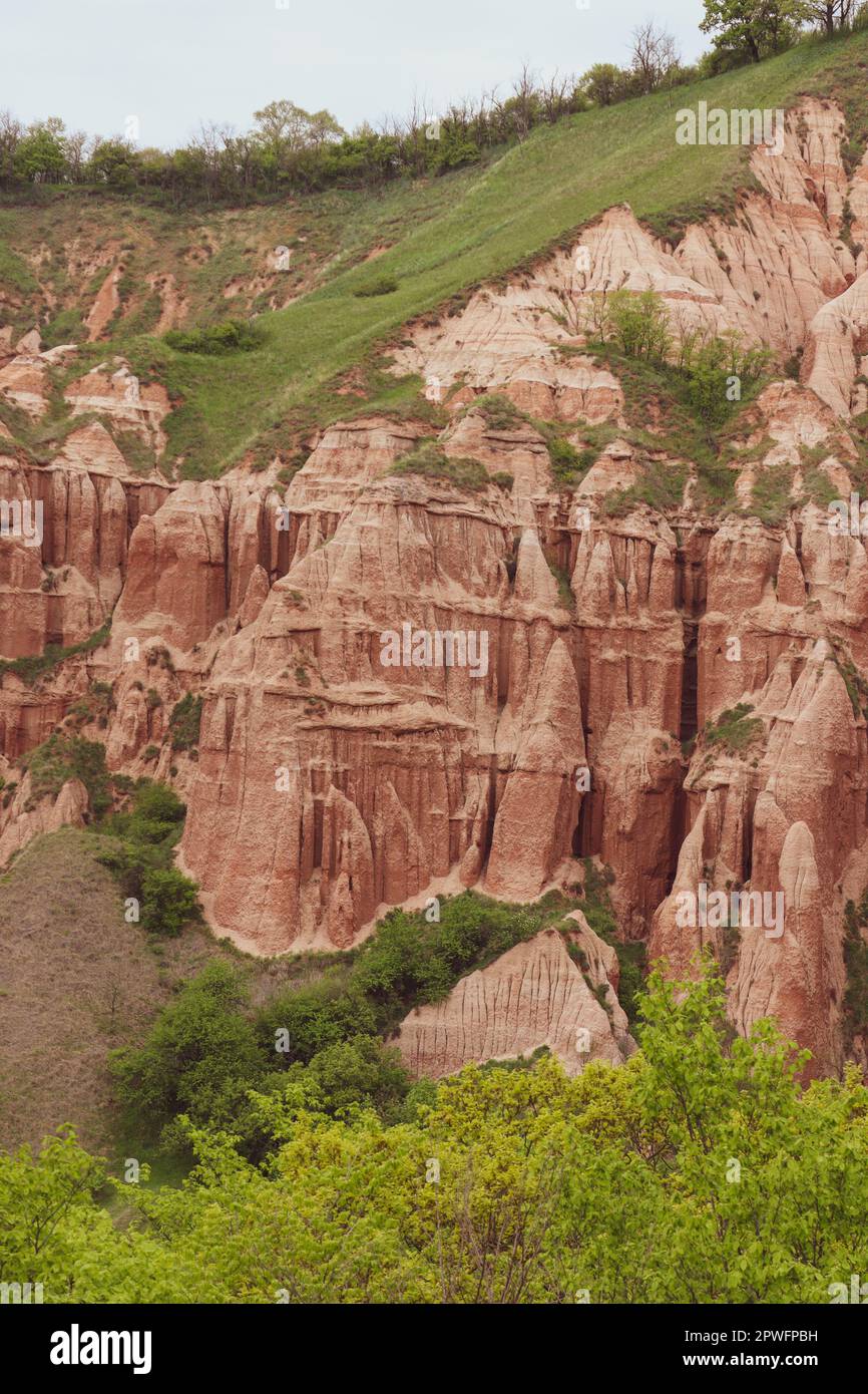 Red Ravine in Sebes Alba caught from different angles during a rainy ...