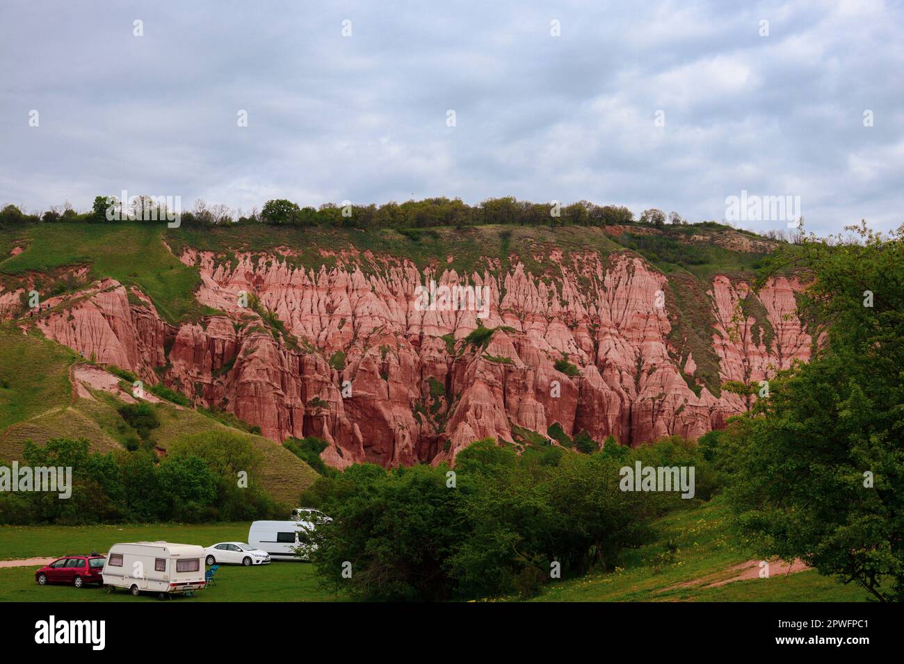 Red Ravine in Sebes Alba caught from different angles during a rainy ...