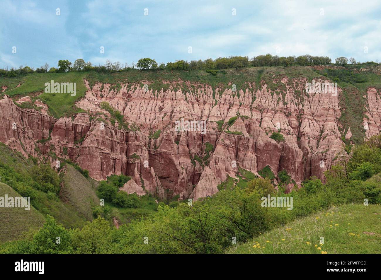 Red Ravine in Sebes Alba caught from different angles during a rainy ...