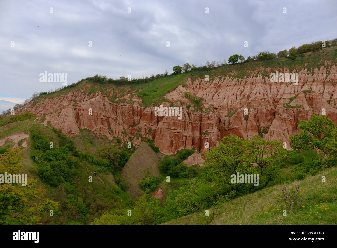 Red Ravine in Sebes Alba caught from different angles during a rainy ...