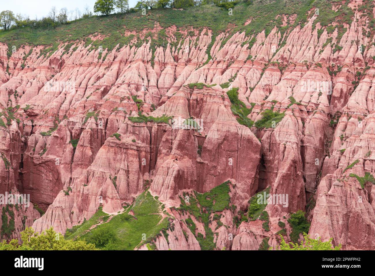 Red Ravine in Sebes Alba caught from different angles during a rainy ...