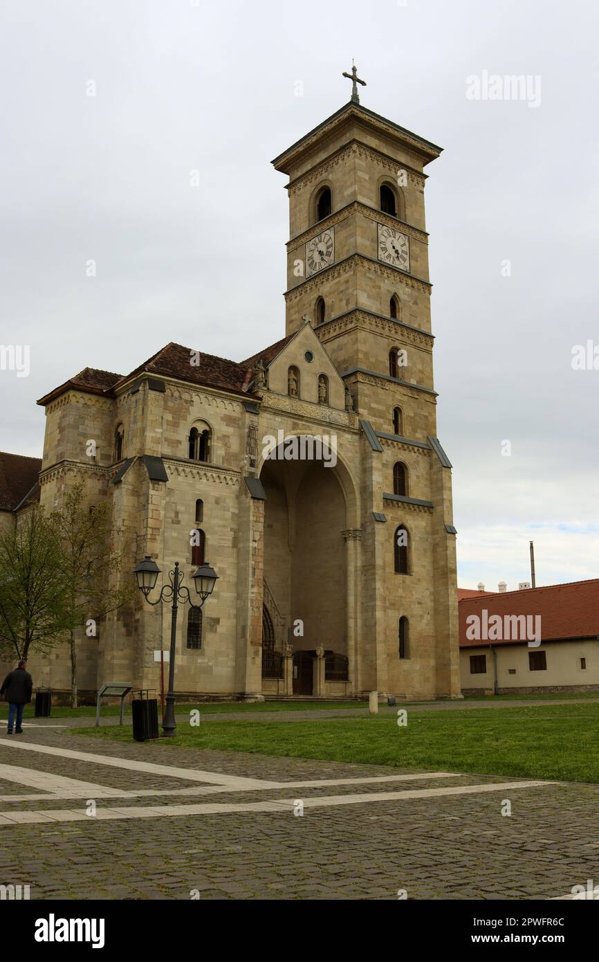 Saint Michael's Roman Catholic Cathedral in Alba Iulia immortalized ...