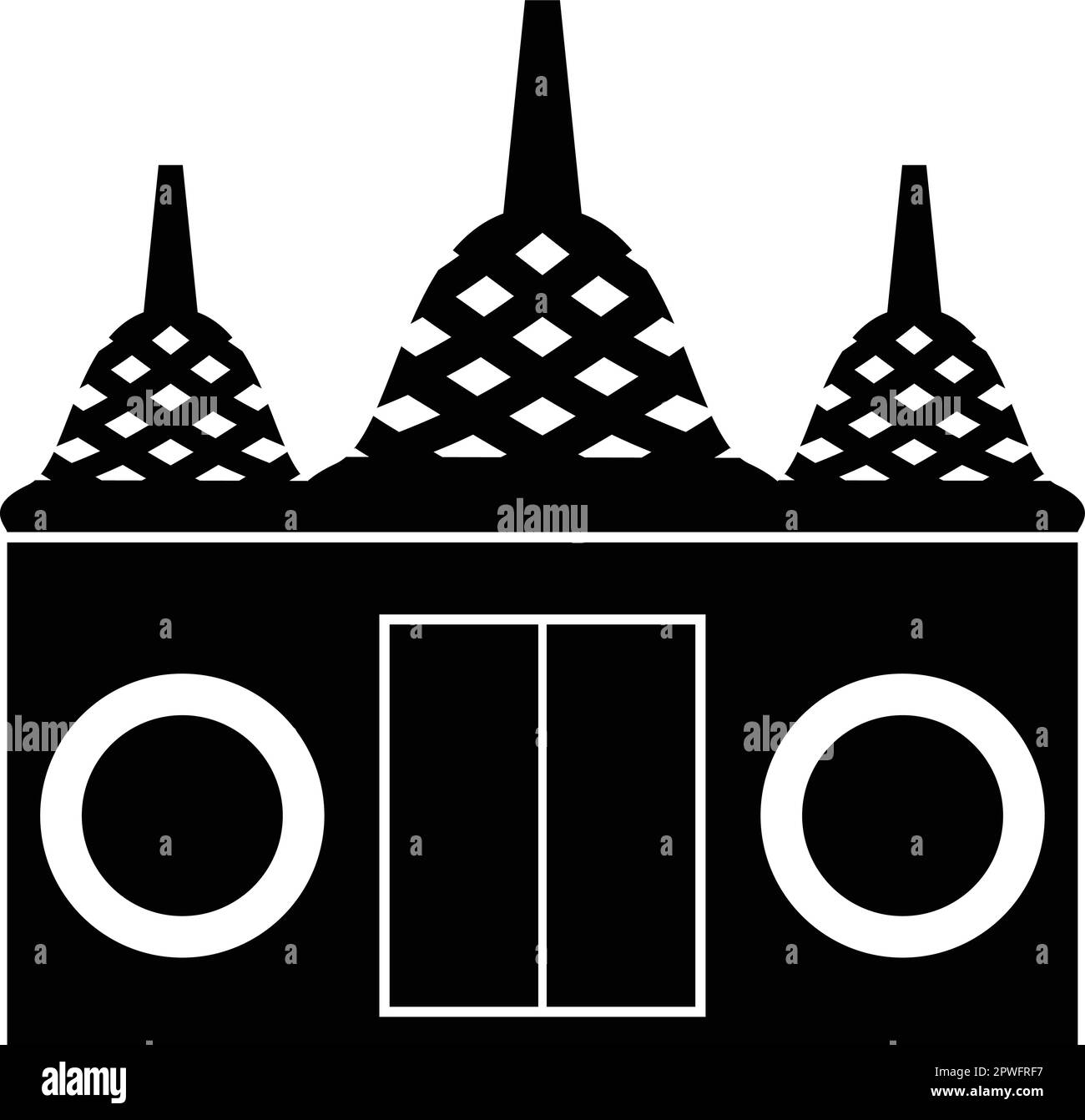 Vihara Buddisme Worship Building Vector Stock Vector Image & Art - Alamy