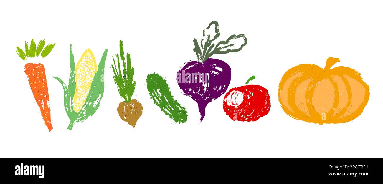 Set of vegetables. Vector illustration Stock Vector Image & Art - Alamy