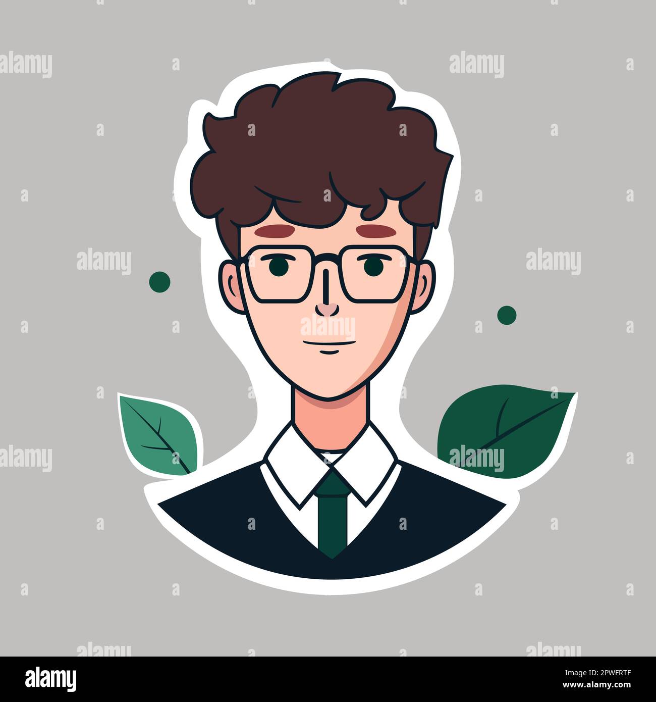 Student avatar illustration. Simple cartoon user portrait. User profile ... Student avatar illustration. Simple cartoon user portrait. User profile ...