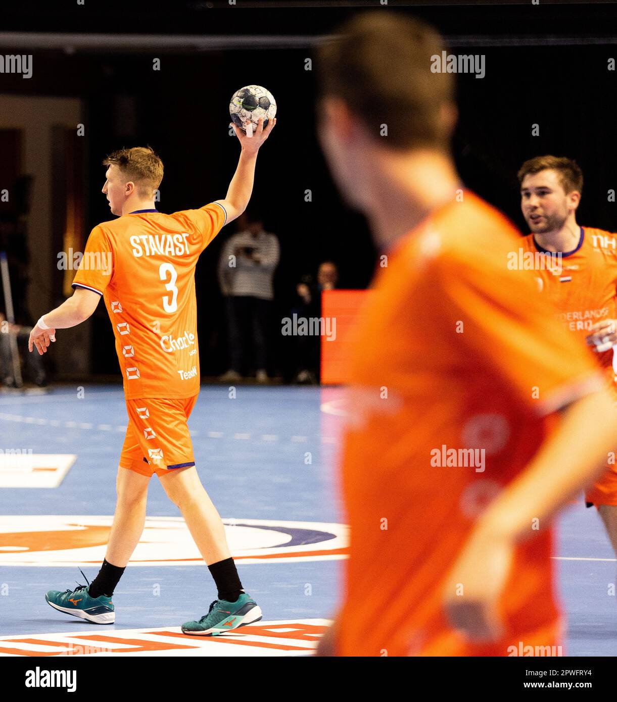 ALMERE - Ivar Stavast (l) during the European Championship men's ...