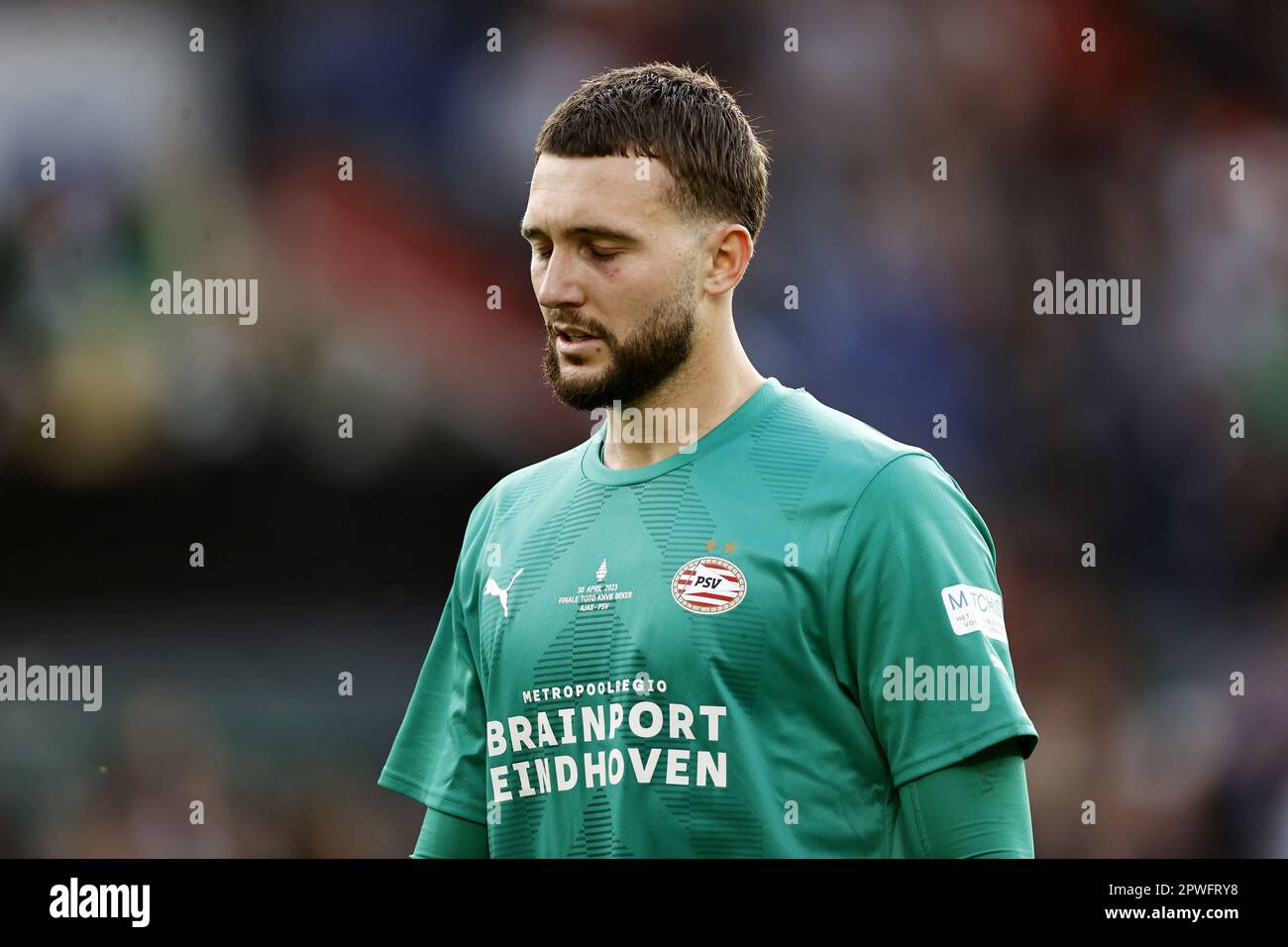 ROTTERDAM - PSV Eindhoven goalkeeper Joel Drommel during the TOTO KNVB ...