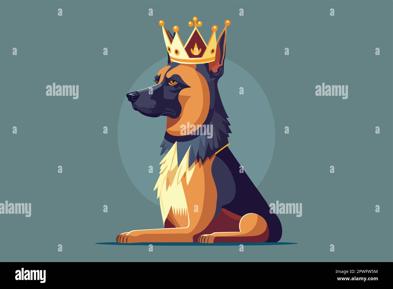 Golden corgi Stock Vector Images - Alamy