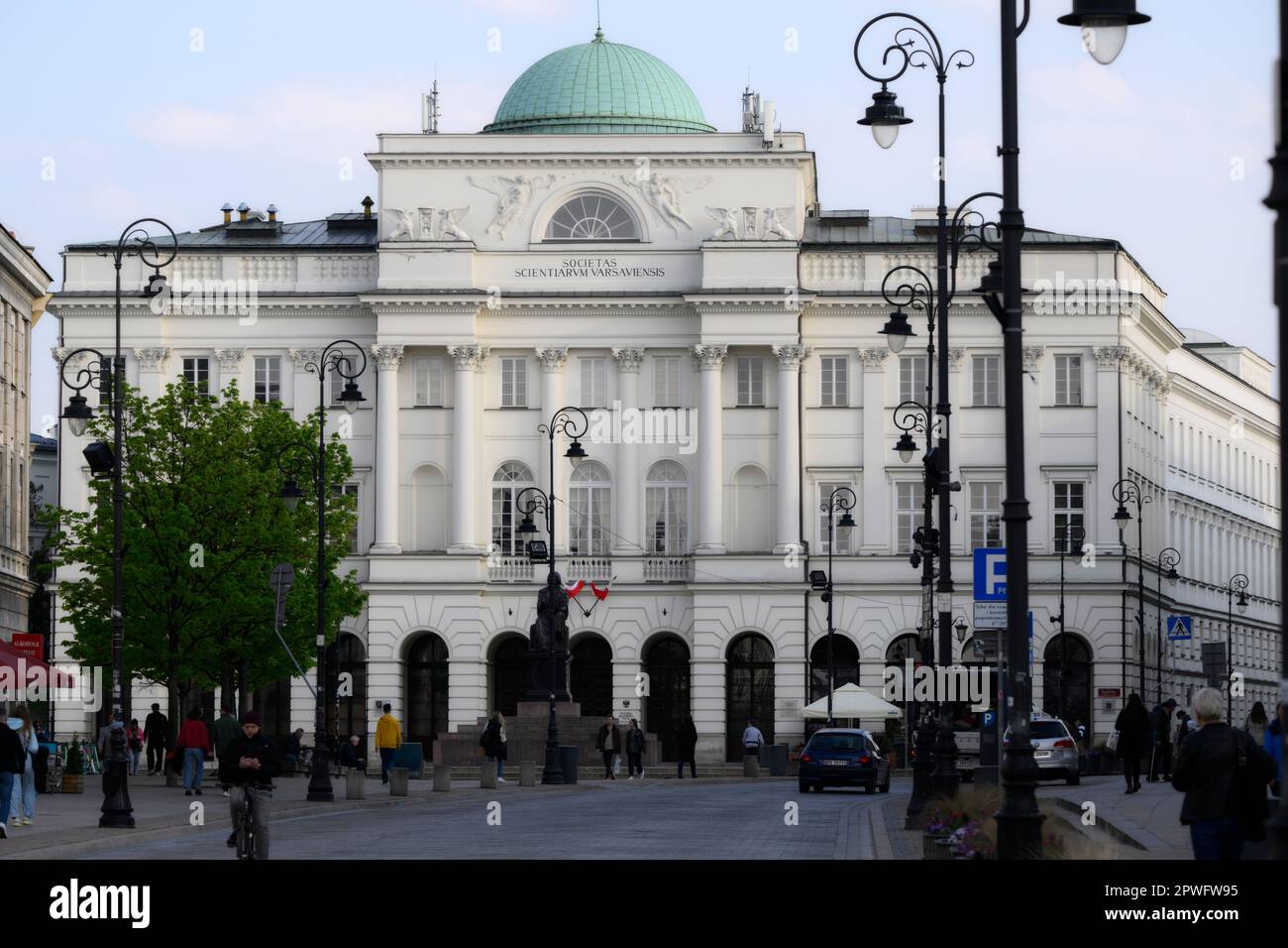 The Staszic Palace which houses the Polish Academy of Sciences (Polska ...
