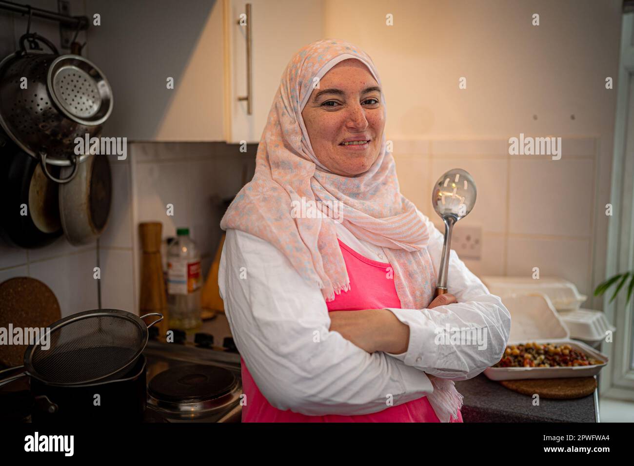 Cook Nesrin Ayad, who moved to Bristol from Egypt with her family, in ...