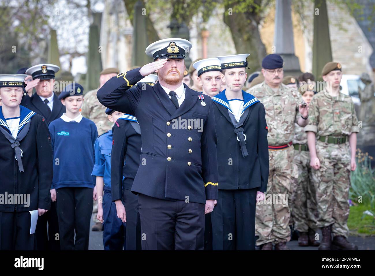 British royal naval pork pie sailor hat hi-res stock photography and ...