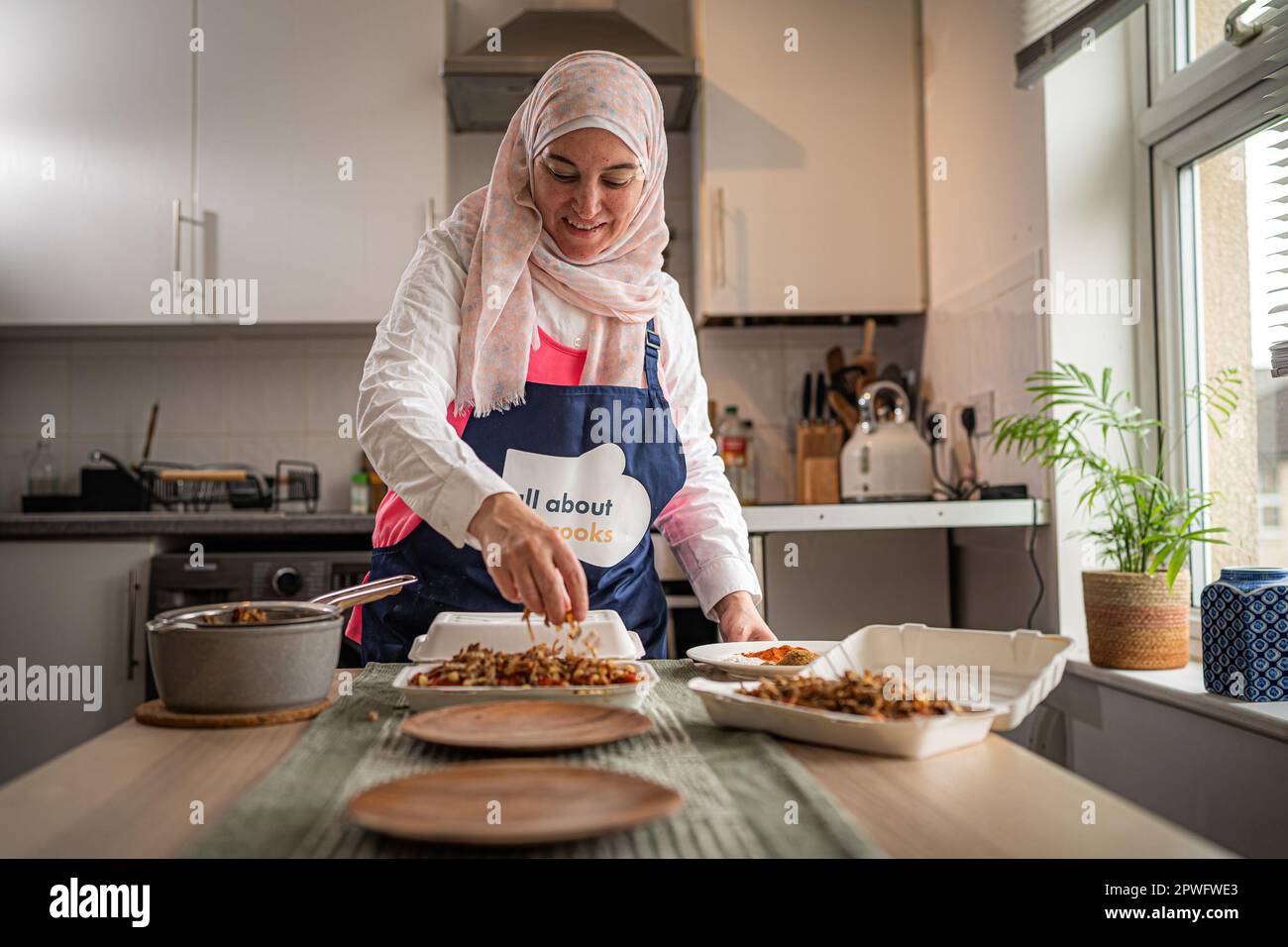 Cook Nesrin Ayad, who moved to Bristol from Egypt with her family, in ...