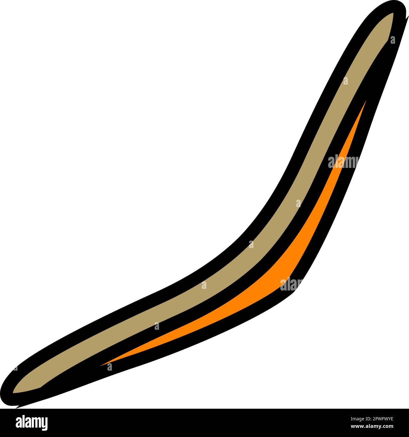 boomerang weapon military color icon vector illustration Stock Vector ...