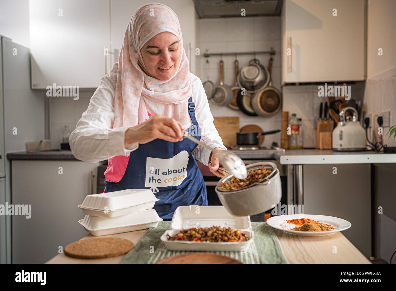 Cook Nesrin Ayad, who moved to Bristol from Egypt with her family, in ...