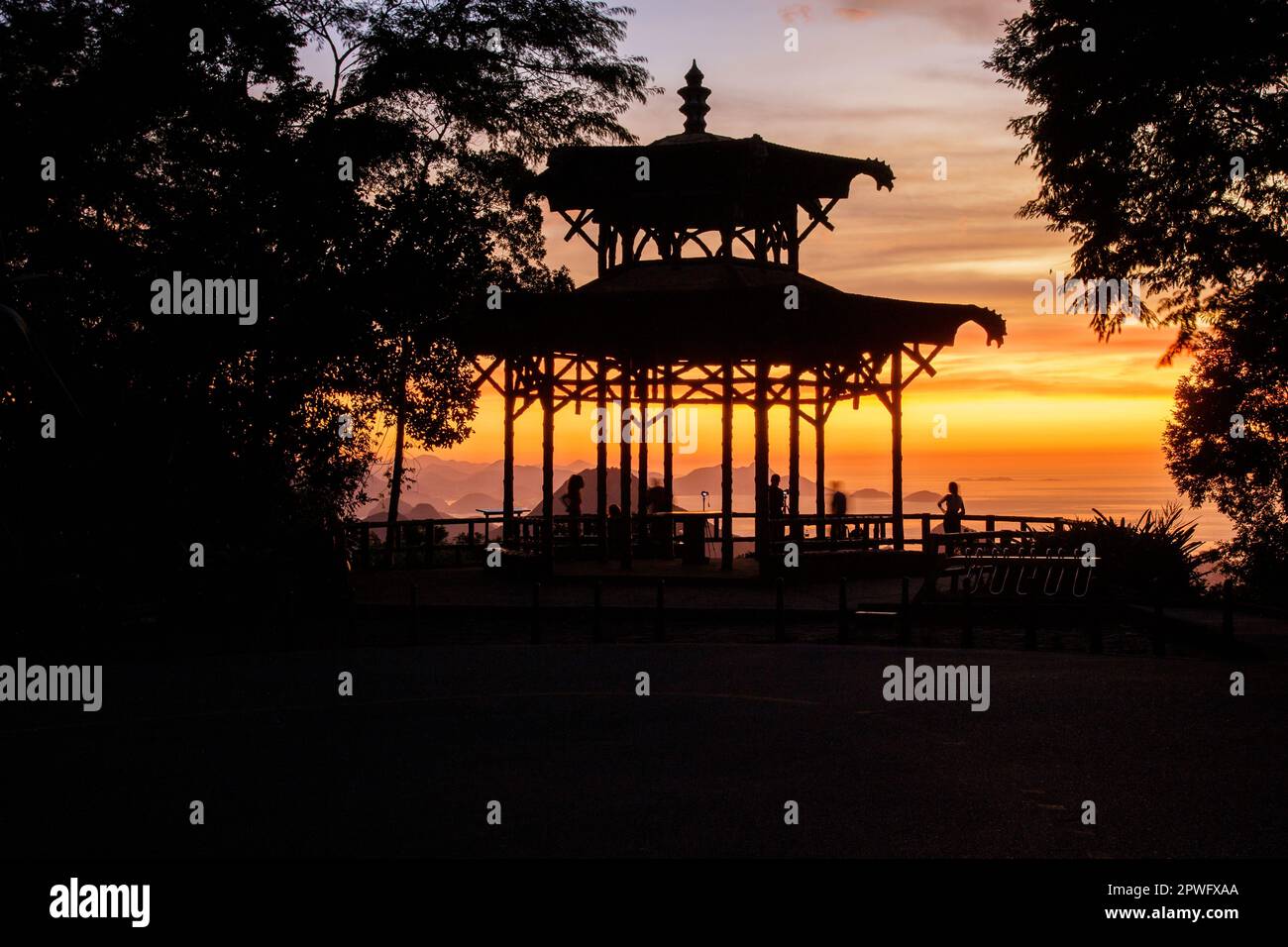 dawn in chinese view in Rio de Janeiro, Brazil Stock Photo - Alamy