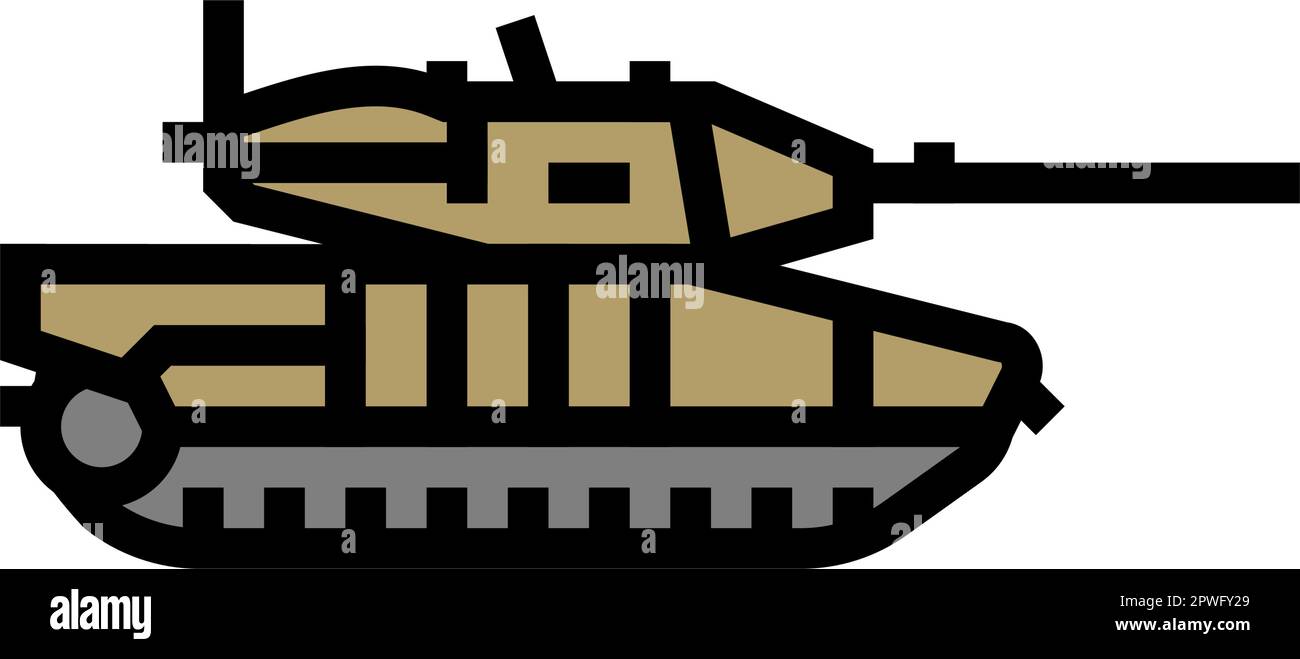 tank weapon war color icon vector illustration Stock Vector Image & Art ...