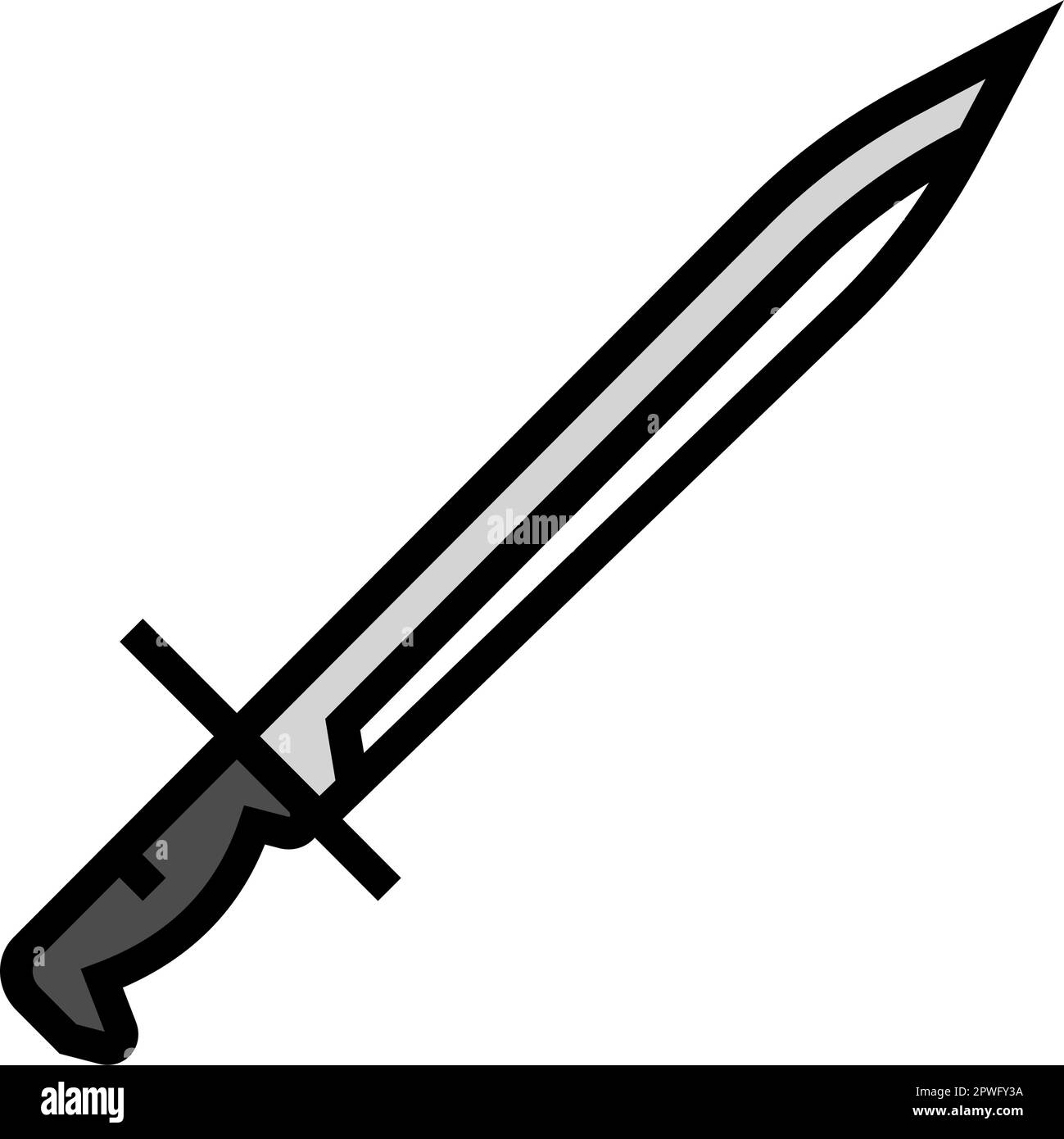 bayonet weapon war color icon vector illustration Stock Vector Image ... bayonet weapon war color icon vector illustration Stock Vector Image ...