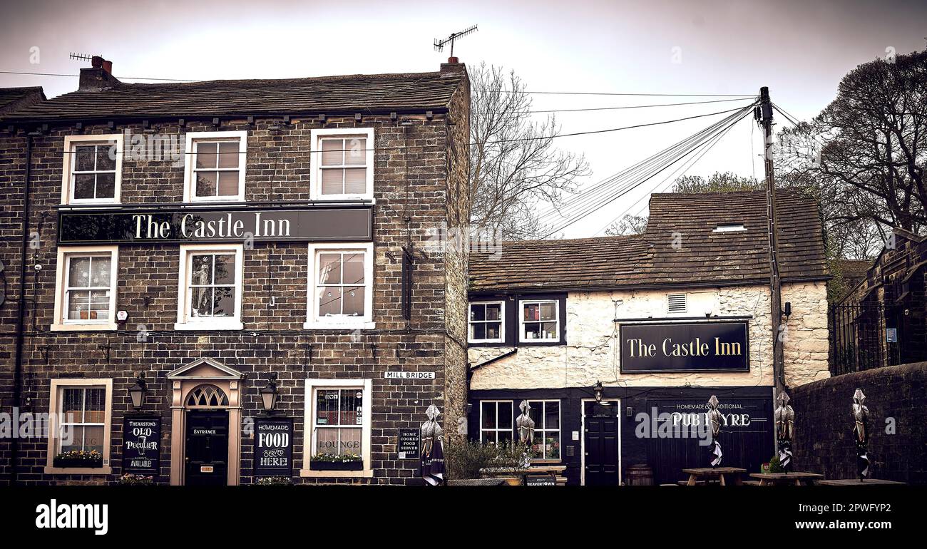 The Castle Inn,Mill Bridge,Skipton,Yorkshire,UK Stock Photo - Alamy