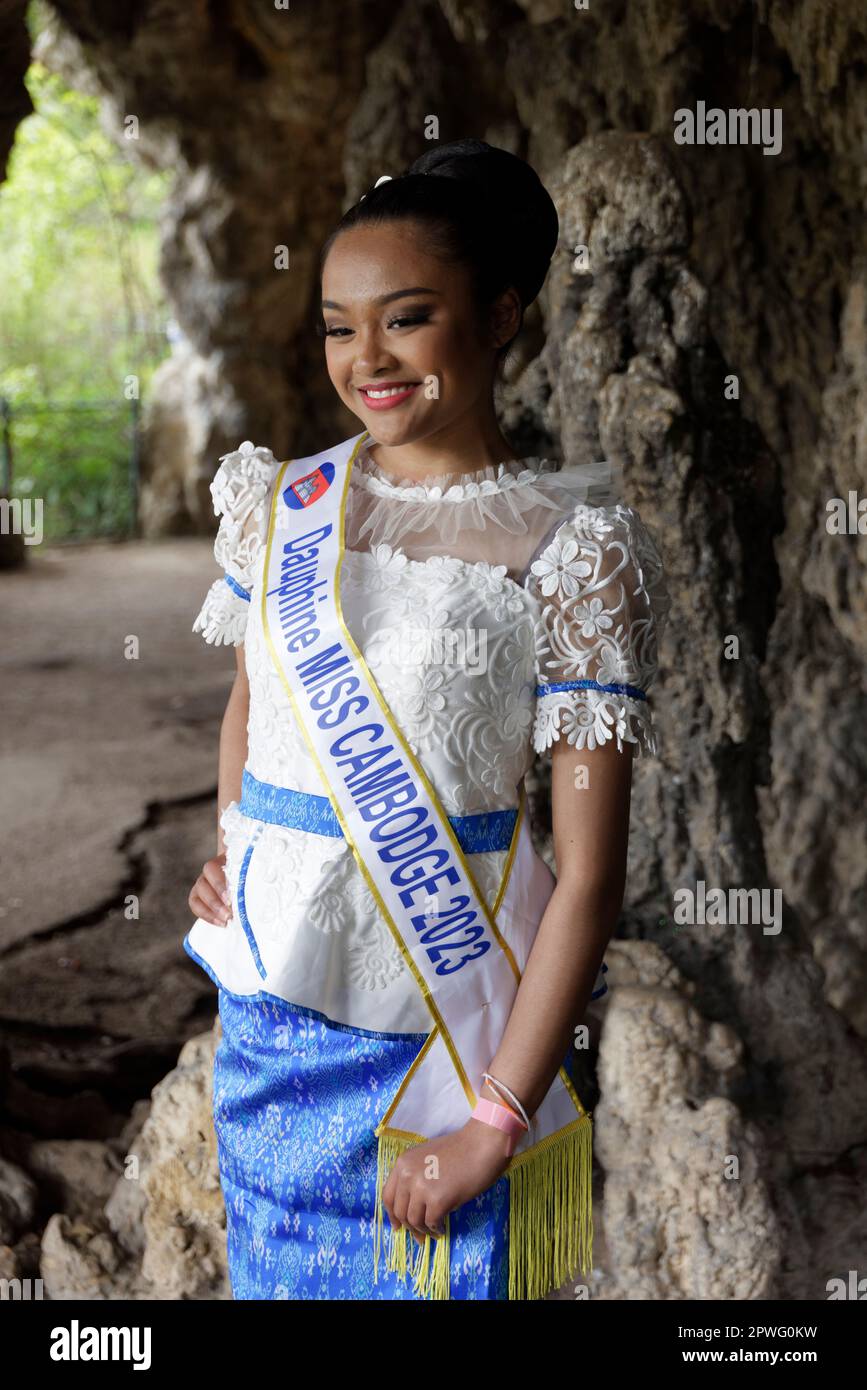 Paris, France. 30th Apr, 2023. A Dauphines Miss Cambodia in France 2023 ...