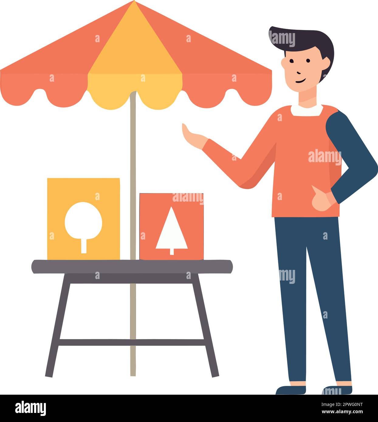 Businessman holding sun in Stock Vector Images - Alamy