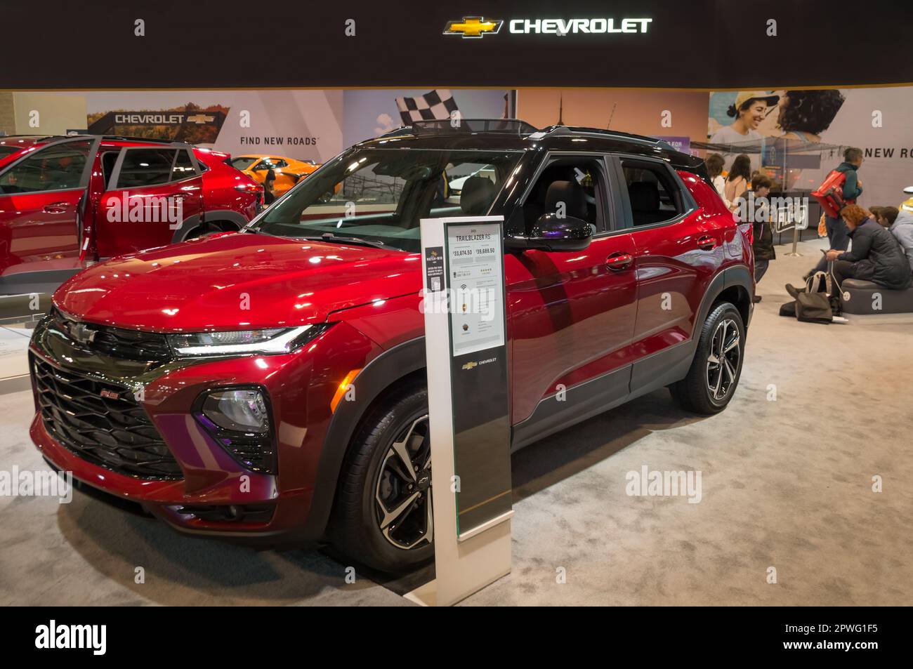 Toronto, Canada - 02 25 2023: Crimson Metallic Mosaic Black 2023 ... Toronto, Canada - 02 25 2023: Crimson Metallic Mosaic Black 2023 ...
