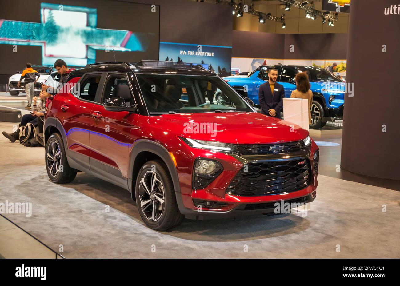 Toronto, Canada - 02 25 2023: Crimson Metallic Mosaic Black 2023 ... Toronto, Canada - 02 25 2023: Crimson Metallic Mosaic Black 2023 ...