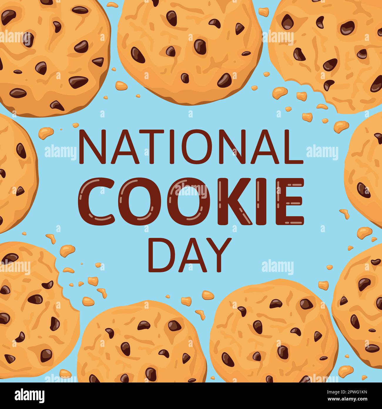 Greeting card for National Cookie Day Stock Vector Image & Art - Alamy
