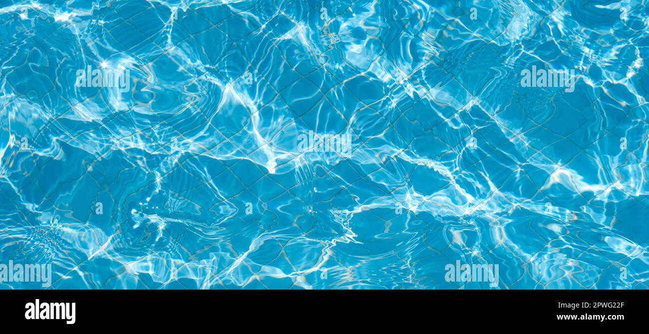 Water pool texture background, ripple and flow with waves. Horizontal ...