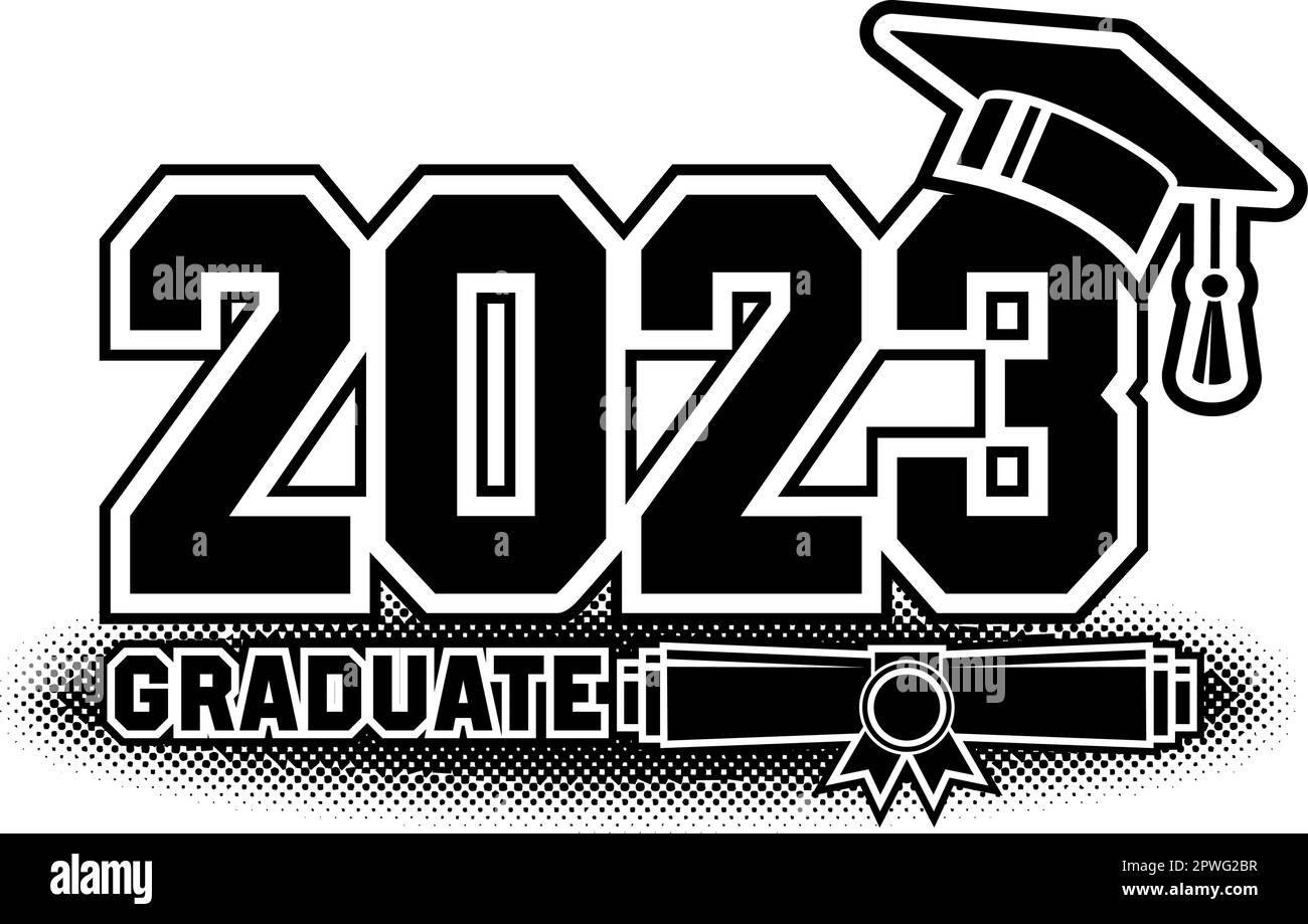 2023 graduation logo Stock Vector Images - Alamy