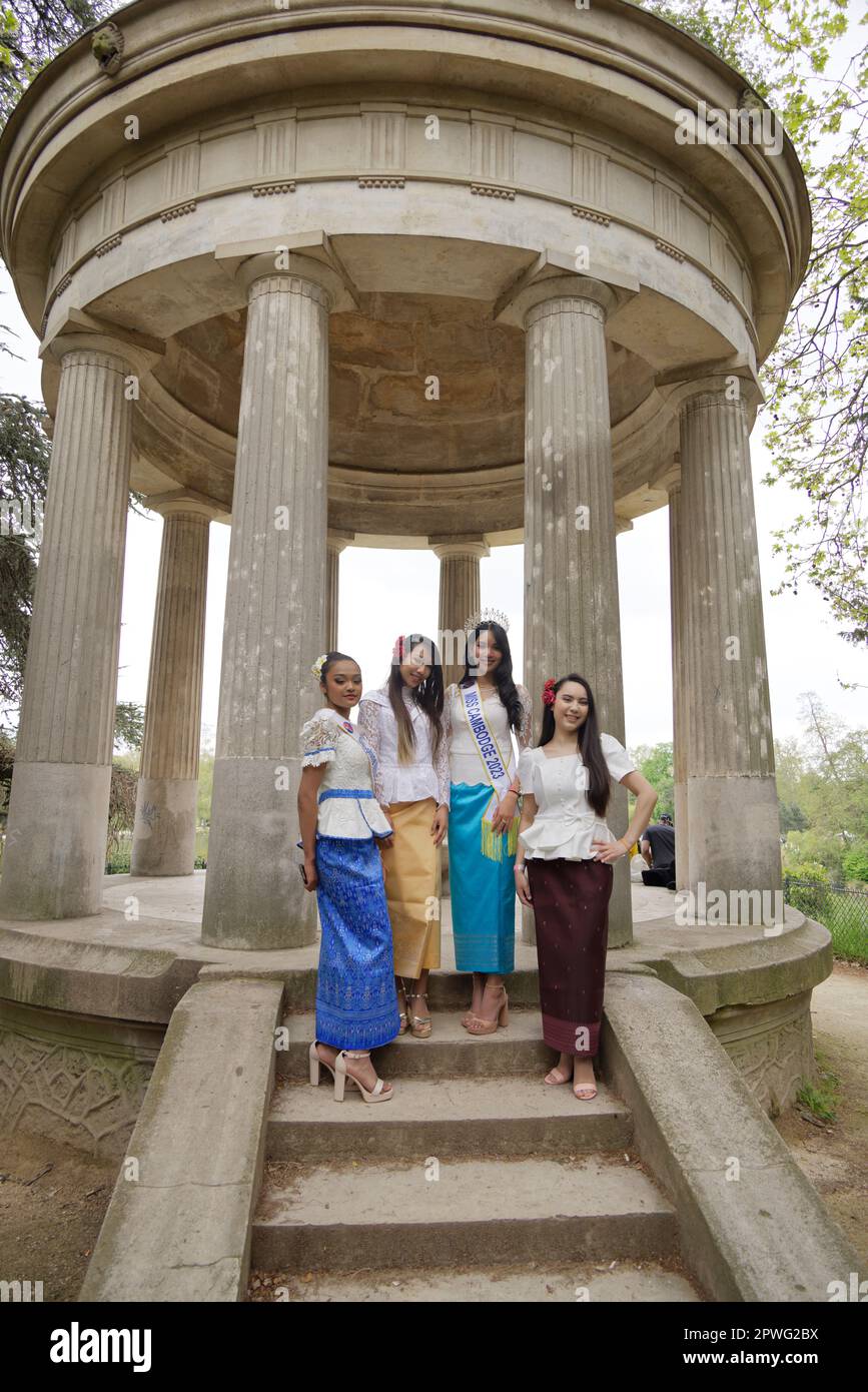 Paris, France. 30th Apr, 2023. Marielle, Miss Cambodia in France 2023 ...