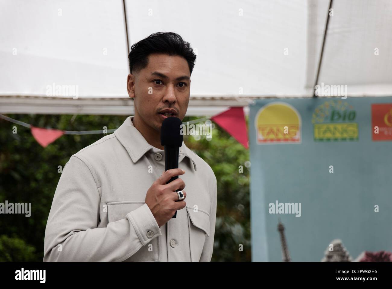 Paris, France. 30th Apr, 2023. Dara attends to the Cambodian New Year ...