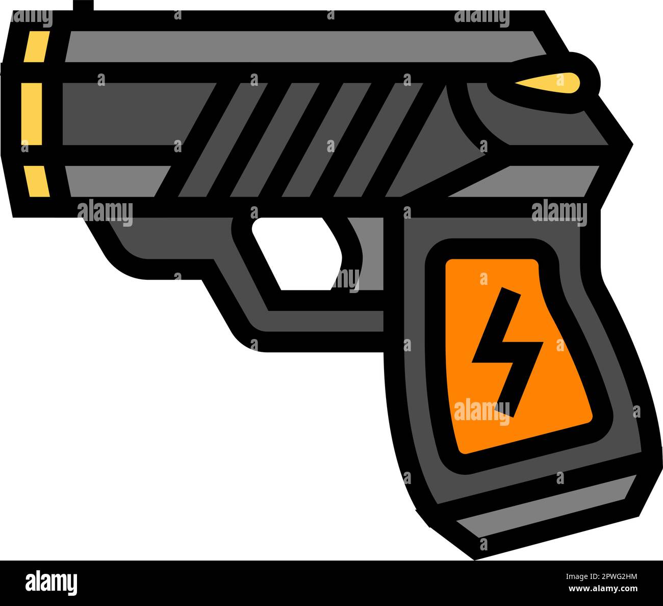 taser gun crime color icon vector illustration Stock Vector Image & Art ...