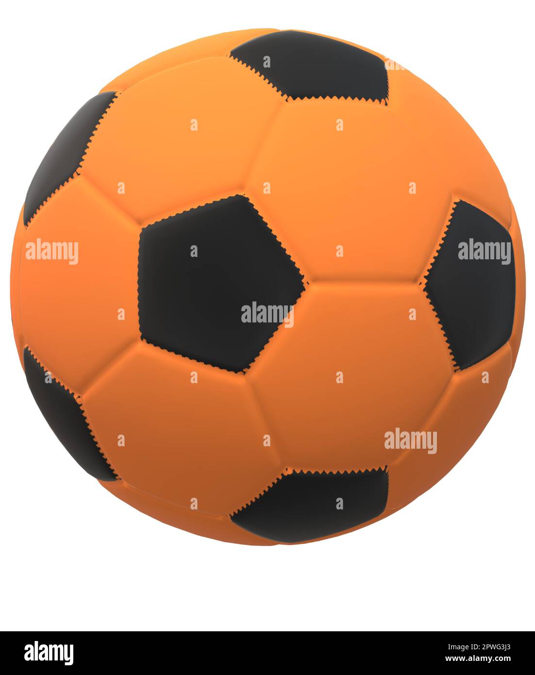 Orange Soccer Ball Stock Vector Image & Art - Alamy