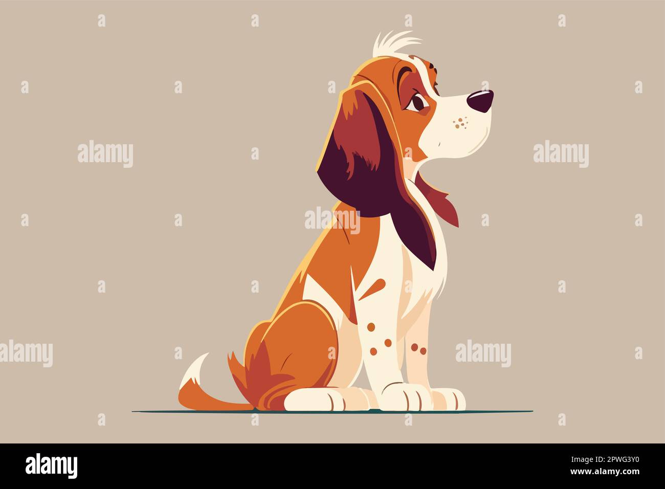 Animated drawing dog Stock Vector Images - Alamy