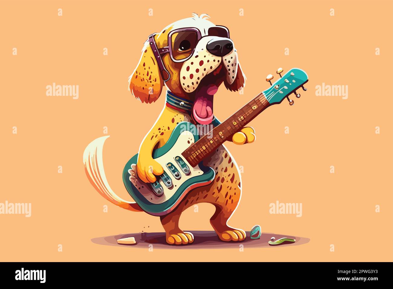 Playing puppies Stock Vector Images - Alamy