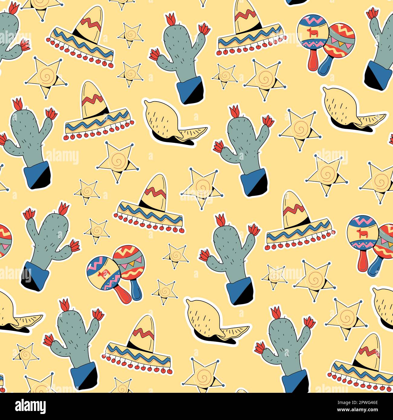 vector illustration with design for the Mexican holiday.Pattern with ...