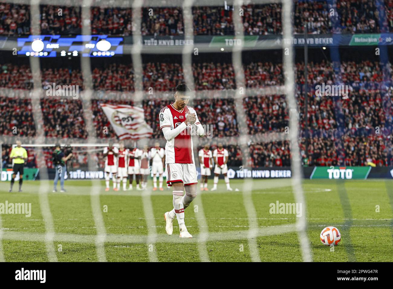 ROTTERDAM - Edson Alvarez of Ajax during the TOTO KNVB Cup final ...