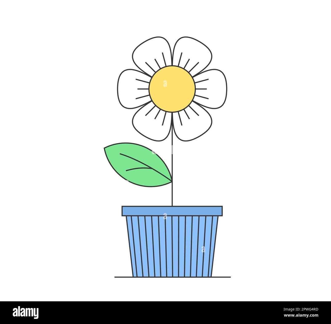 Flower Pot Cartoon