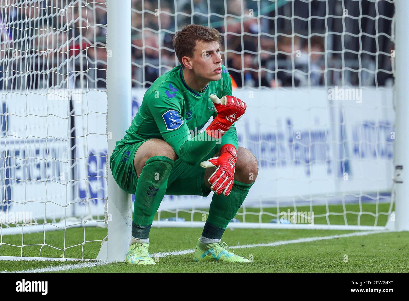 Copenhagen, Denmark. 30th Apr, 2023. Goalkeeper Mads Hermansen (1) of ...