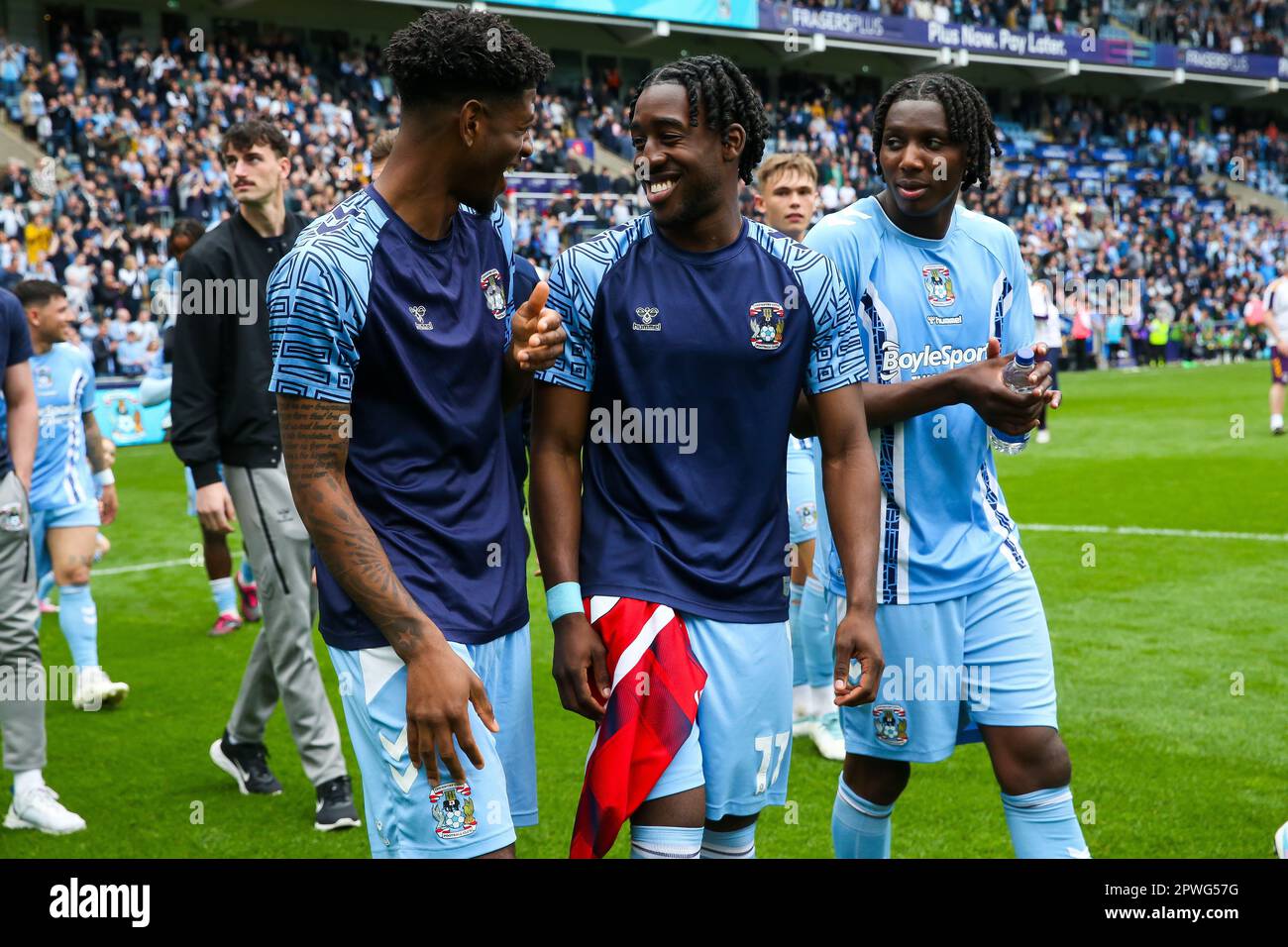 Coventry City's Jonathan Panzo, Josh Wilson-Esbrand, and Brooke Norton ...