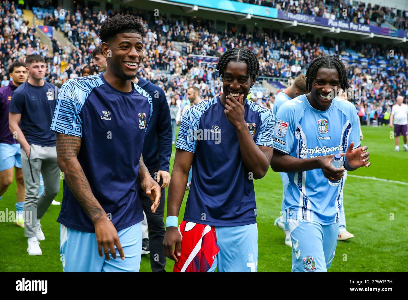 Coventry City's Jonathan Panzo, Josh Wilson-Esbrand, and Brooke Norton ...