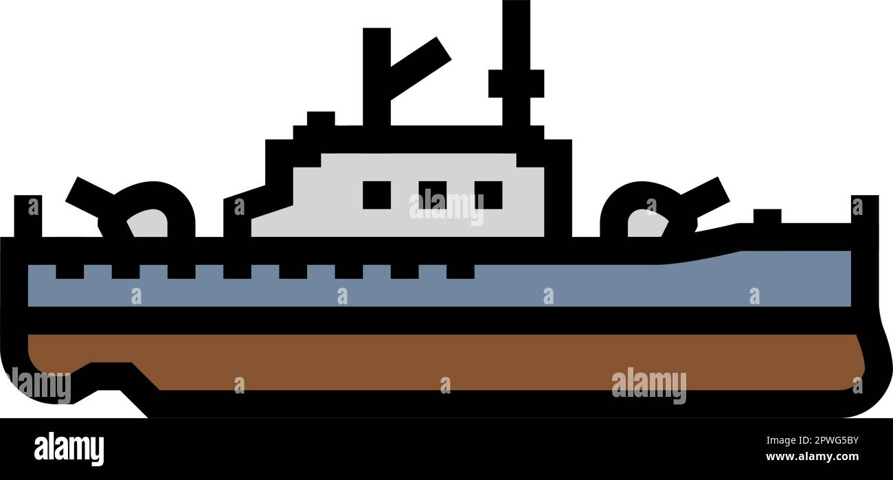 battleship weapon war color icon vector illustration Stock Vector Image ...