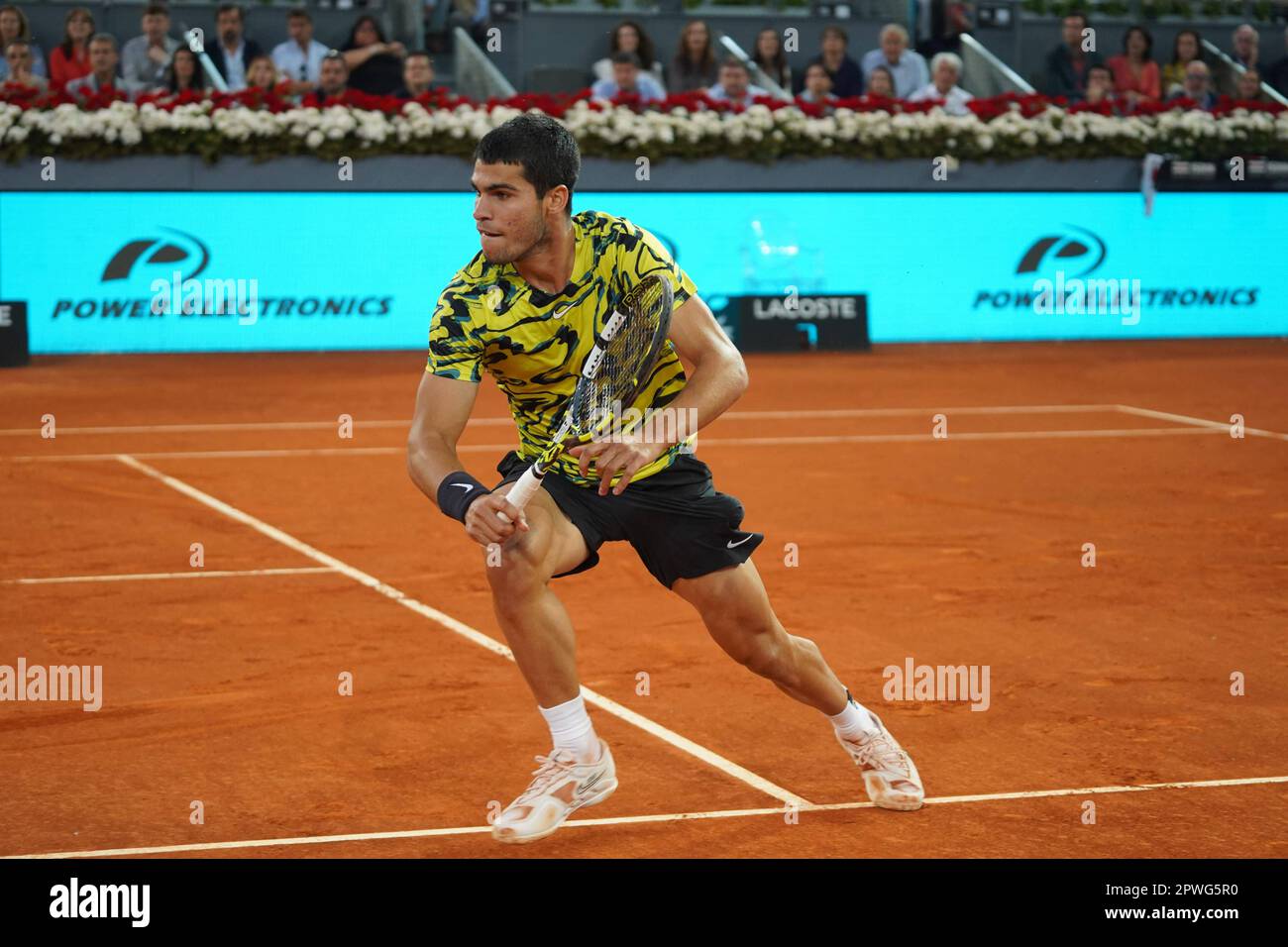 Madrid, Spain. 30th Apr, 2023. Carlos Alcaraz (SPA) vs Grigor Dimitrov ... Madrid, Spain. 30th Apr, 2023. Carlos Alcaraz (SPA) vs Grigor Dimitrov ...