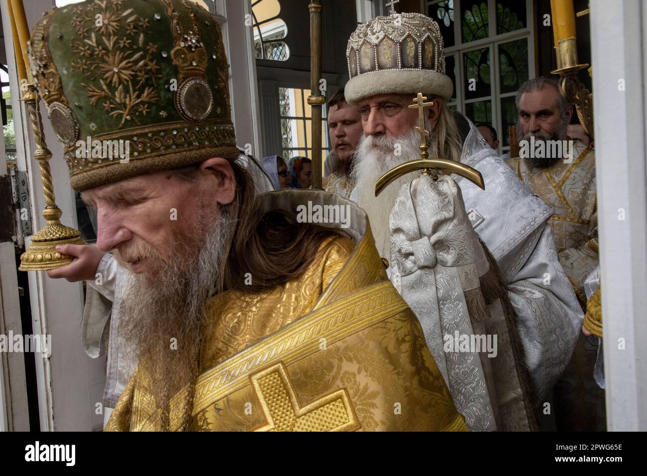 Moscow, Russia. 30th of April, 2023. Metropolitan Korniliy (C) head of ...